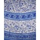 Rajasthan Block Print Round Cotton Tablecloth 72" Blue - Walmart.com