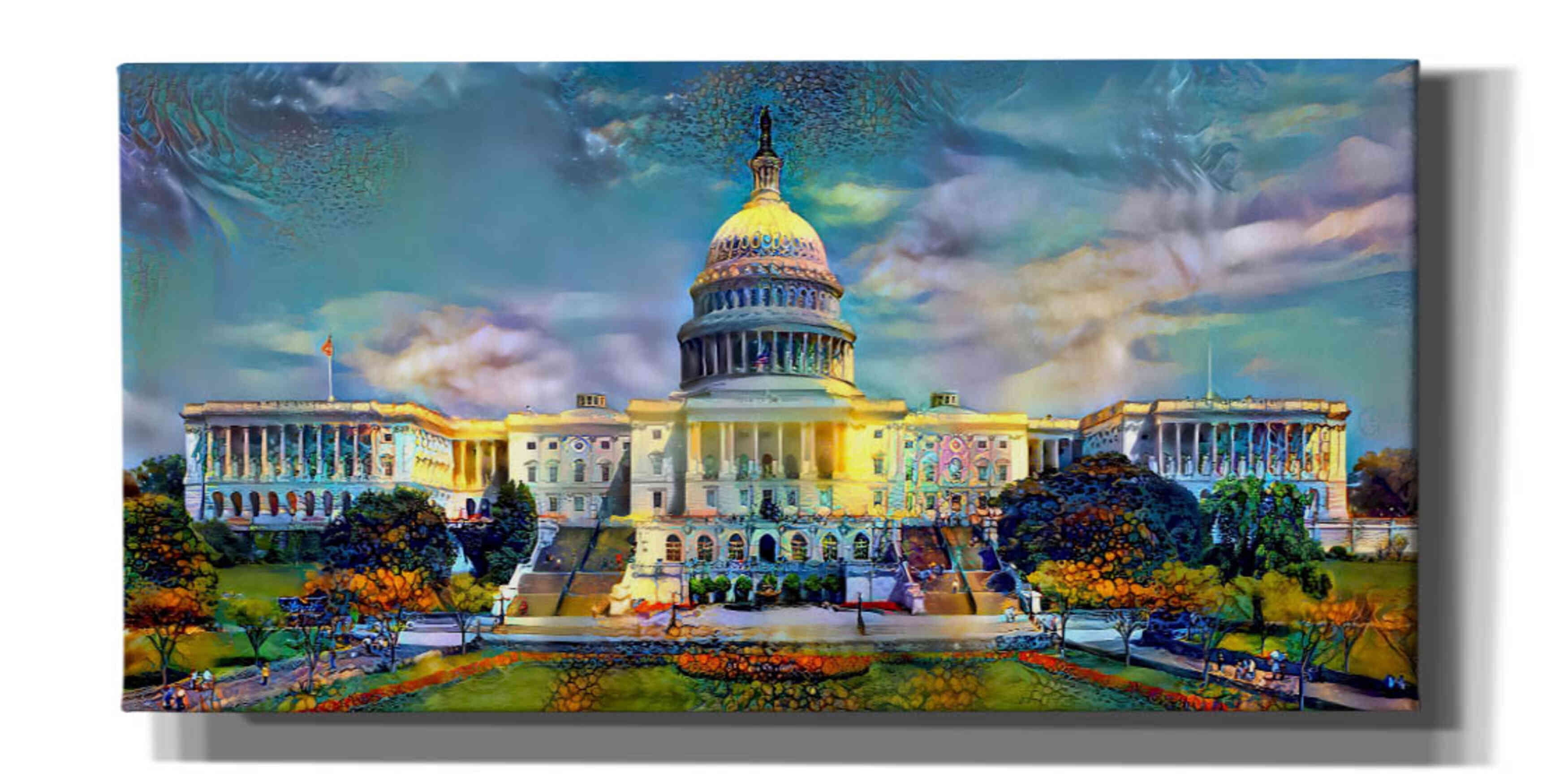 Epic Graffiti 'Washington United States Capitol' by Pedro Gavidia ...