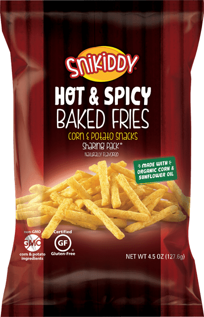 Snikiddy Hot and Spicy Baked Fries 4.5 oz. Bag (4 Bags) - Walmart.com