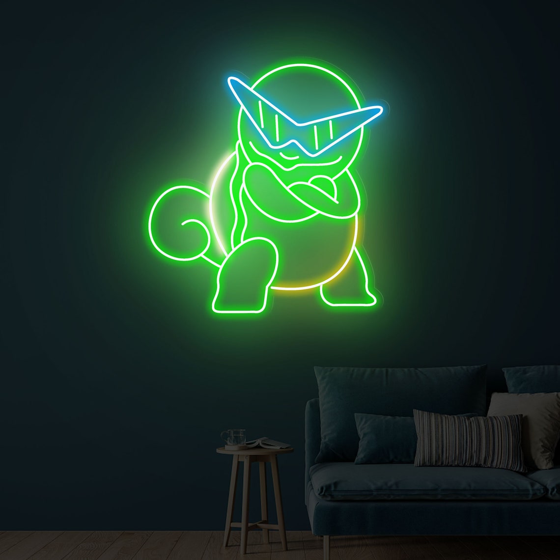 Neonium Anime Turtle Neon sign LED Neon Sign Cartoon Wall Light Art ...