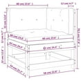 vidaXL Corner Sofa Beige Solid pine wood Small Modular Corner Sofa ...