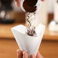 40/100Pcs Coffee Filter Food-grade Paper Disposable Cone Shape Coffee ...