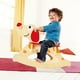 Hape Rock and Ride Kids Wooden Rocker Puppy Ride On Toy w/ Handles for ...