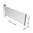Aluminum Alloy Blank Door Name Plate for Display White Smooth Sturdy ...