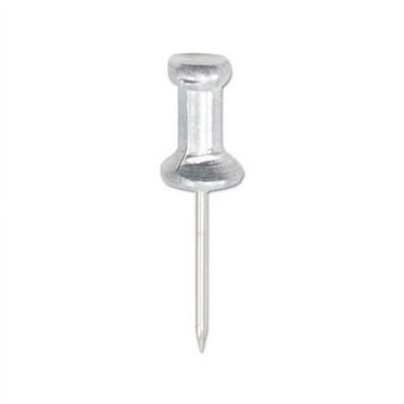 Gem Aluminum Head Push Pins Aluminum Silver 3/8" 100/Box CPAL3 ...