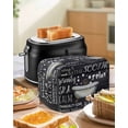 Black Vintage Art Toaster Cover 2 Slice, Small Kitchen Appliance Covers ...