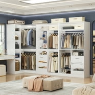 Homieasy 8FT (96 Inch) Closet Organizer System,Set of 4 - 12 Wood ...