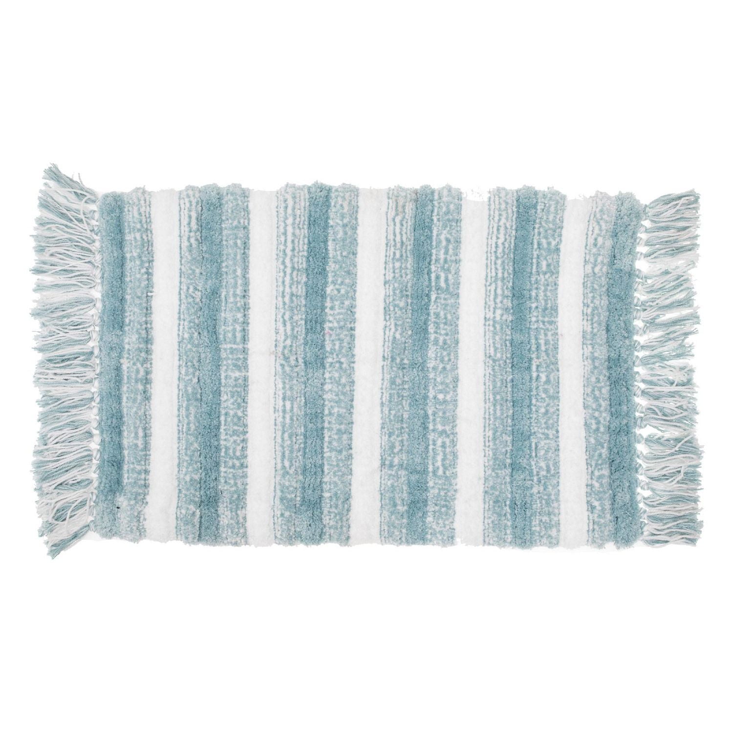 Click here for Ih Casadécor Microfibre Striped Bath Mat With Frin... prices
