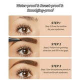 GlowAura 2024 Microblading Eyebrow Pencil, 3D Waterproof Long-Lasting ...