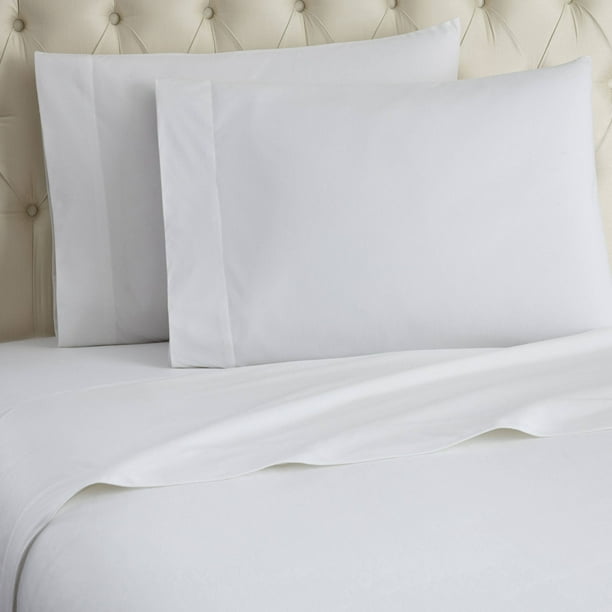 Micro Flannel® Solid Color Sheet Set, Cal King, White - Walmart.com