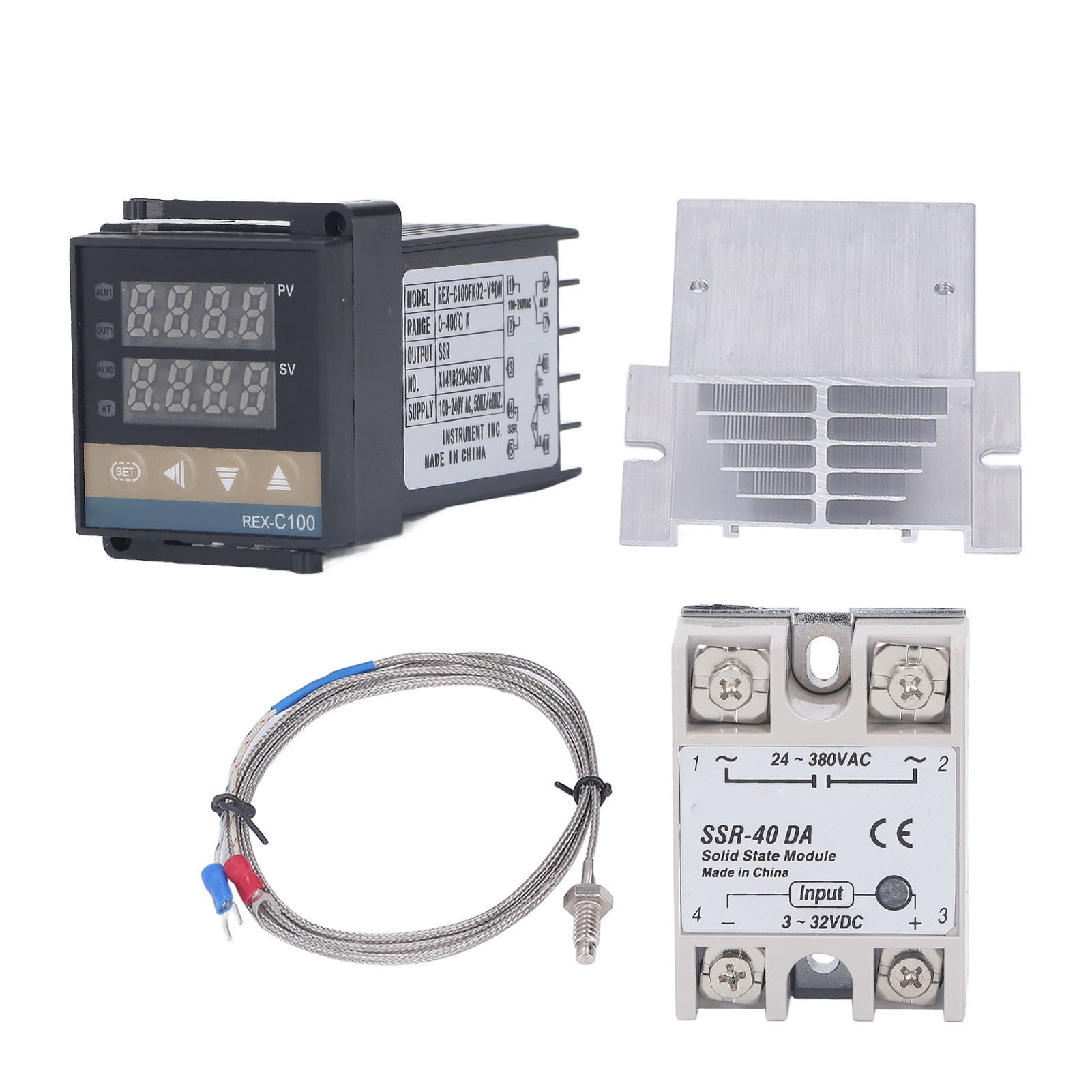 Kit de controlador de temperatura PID digital, kit de controladores de temperatura PID Regulador ...