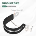 20pcs 1-3/8" Stainless Steel Cable Clamp Conduit Wire Holder Strap Clip ...