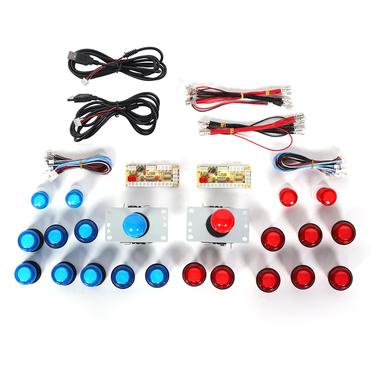 Kit de joystick Arcade DIY Controlador de chip USB 5V con botones ...