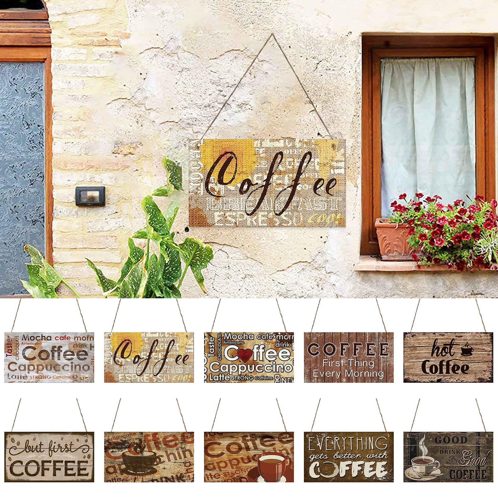 Exquisite Pattern Front Door Sign - Lanyard Design - Smooth Edge - Burr ...