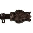Tulip 1" Curtain Rod 120-170 inch - Bronze - Walmart.com