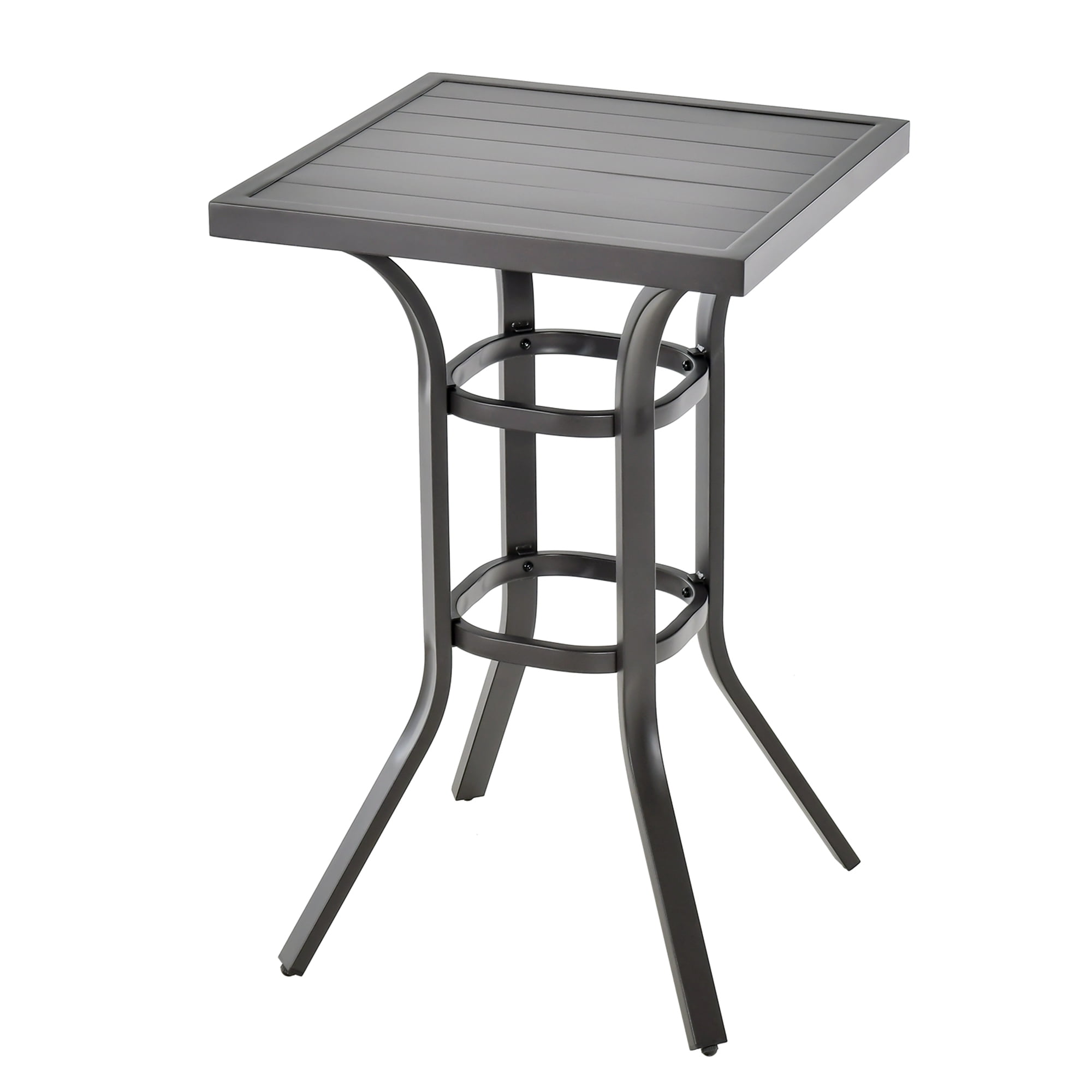 Click here for Costway 24 Patio Bar Height Table With Aluminum Ta... prices