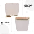 Alasum White Desktop Trash Can for Home Countertop Small Plastic Waste ...