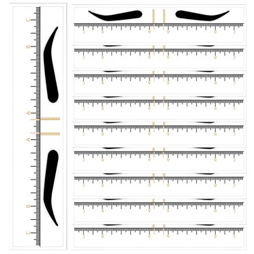Eisoary Eyebrow Mapping String 20m Pre-inked with Cutter Safe Draw ...