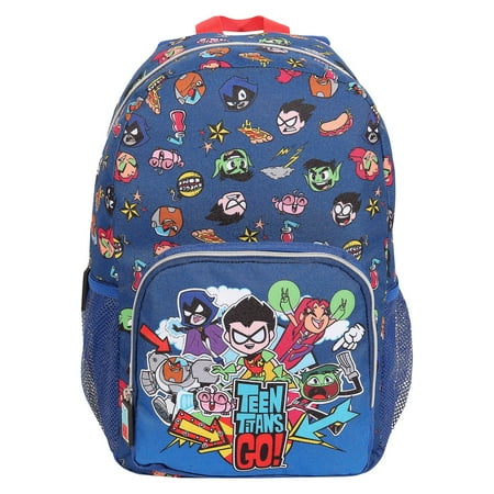 Official Kids DC Teen Titans Go Backpack Characters Boys Girls School ...