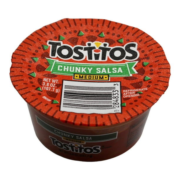 Tostitos Salsa Chunky Salsa Medium 3.8 oz To Go Cup 30 Pack - Walmart.com