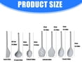 7Pcs Ergonomic Grip Silicone Spatula Heat Resistant Grade Cookware Easy ...