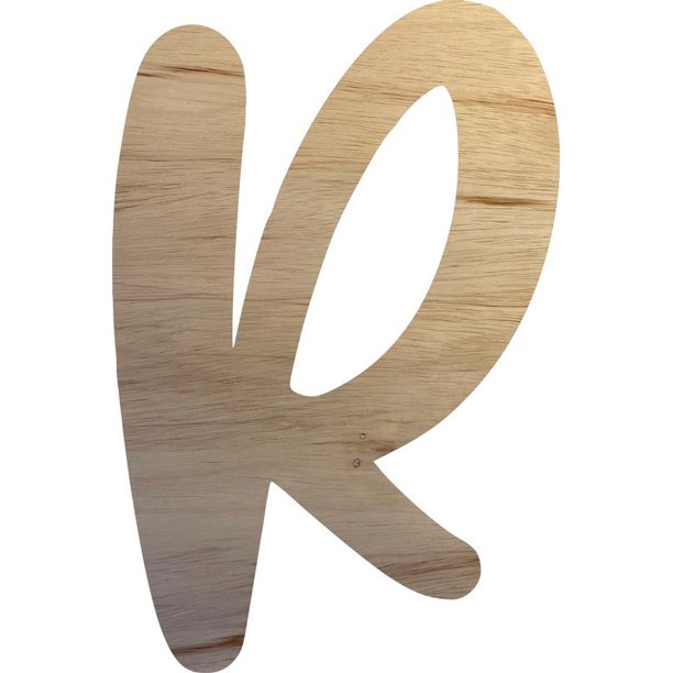 Unfinished Craft Letters, Wooden 10'' tall Letter R, Paintable Jacklin ...