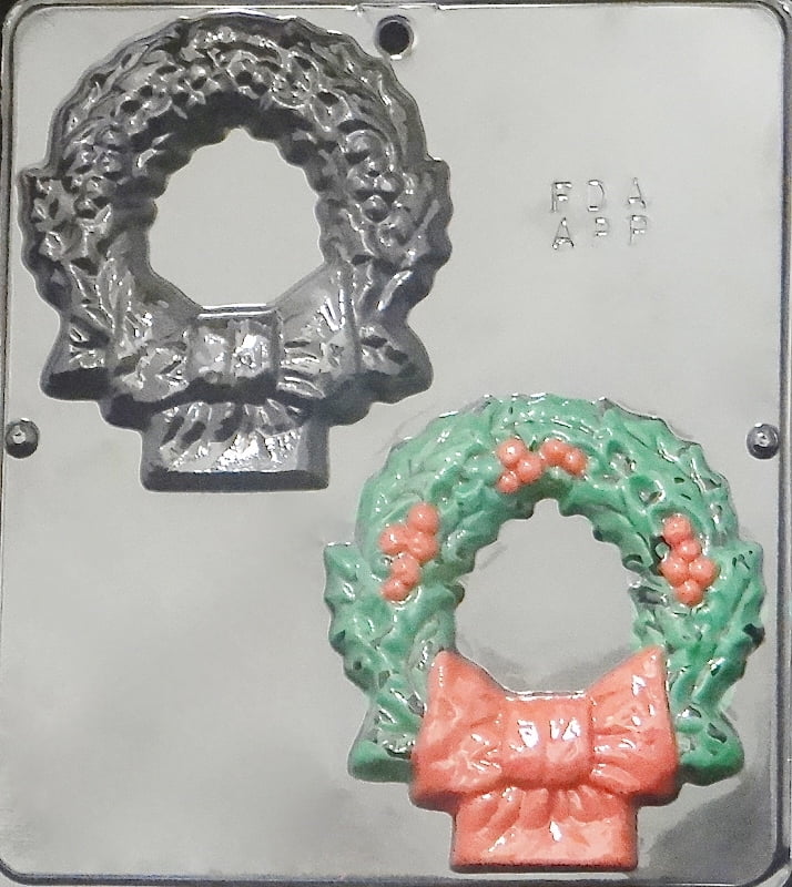 2088 Christmas Wreath Chocolate Candy Mold - Walmart.com