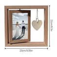 Nerooy Vintage Home Decor Rotating Photo Frame Rustic Wood Picture ...