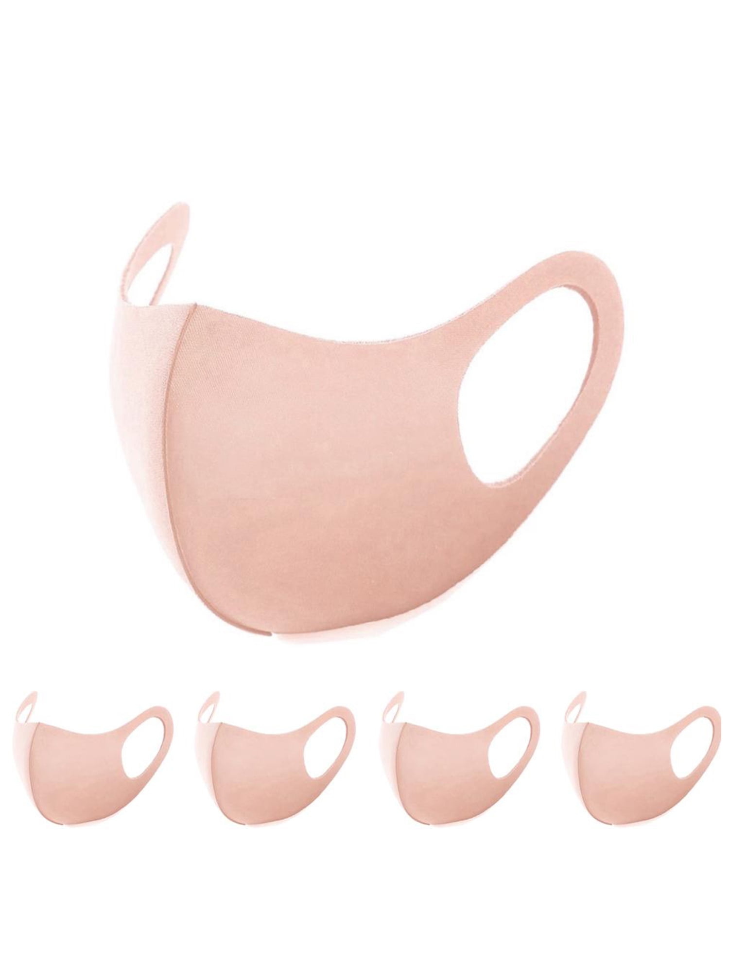 5 PCS Cloth Face Mask Unisex Outdoor Breathable Washable Reusable Face ...