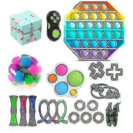 23 Pcs Sensory Fidget Toys Bundle Stress Relief With Fidget Hand Toys ...
