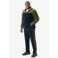 KingSize Men's Big & Tall Colorblock Velour Tracksuit - Walmart.com