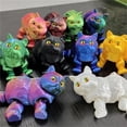3D Printed Cat Joint Movable Simulation Cute Desktop Decoration ...