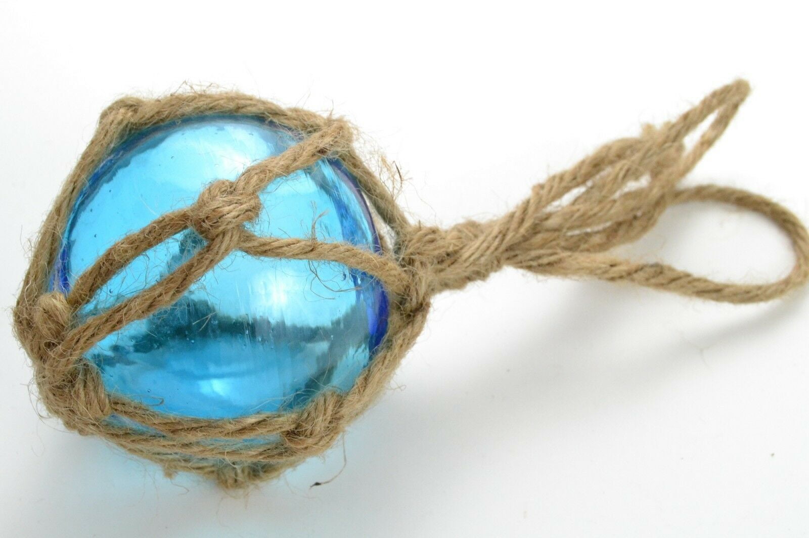 Reproduction Blue Glass Float Ball With Net 3" - Walmart.com
