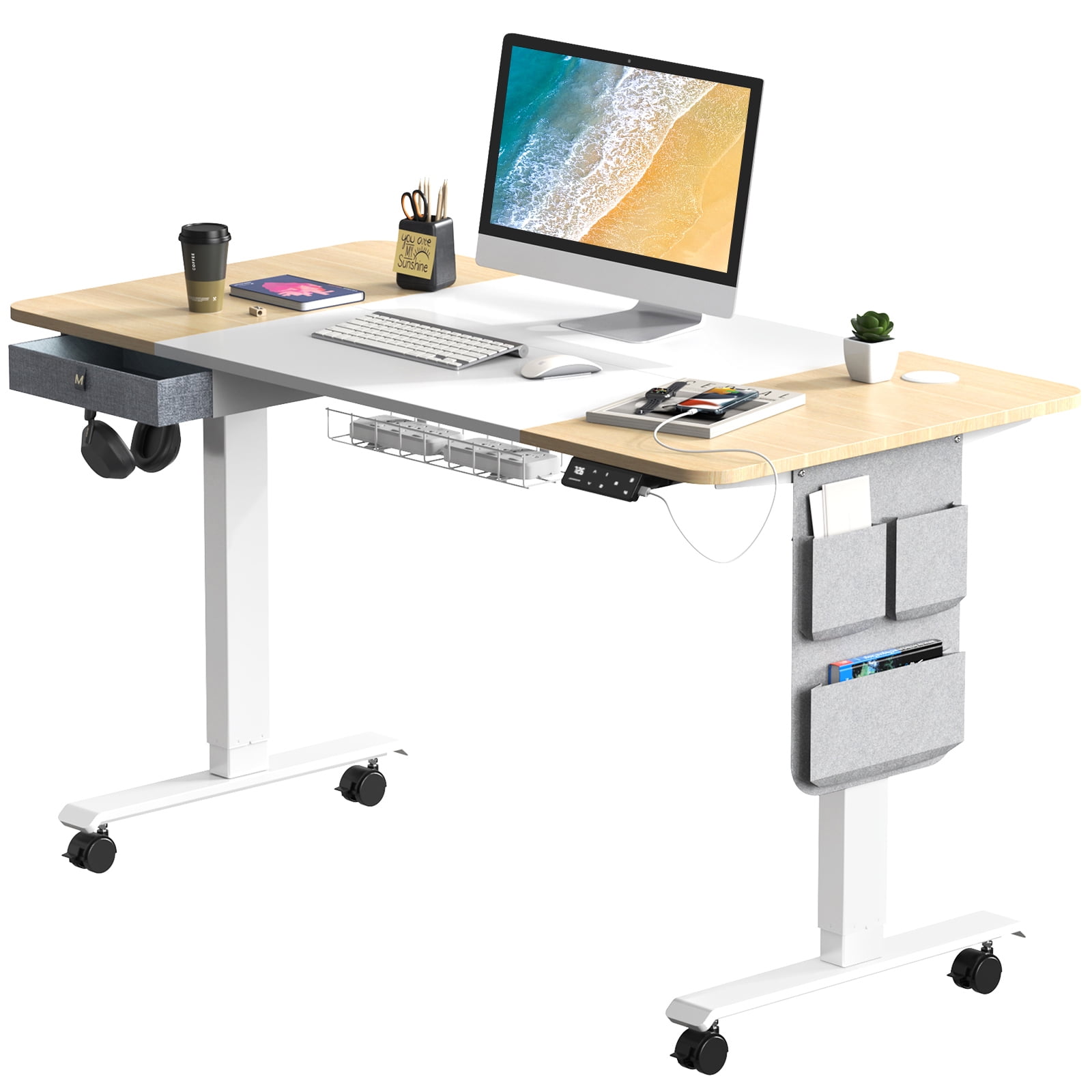 Buy Maidesite 48 inch Electric Standing Desk Adjustable Height, Stand ...