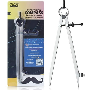 BAZIC Geometry Math Compass Set, Inch Centimeter Drawing Tool, 4-Pack ...