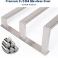 Bathroom Towel Bar, Towel Rod Holder, Square Shelf Rack Hanging Towel ...