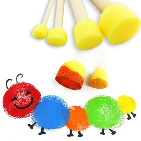 braveheart 20pcs Stencil Sponge Brushes DIY Painting Sponges Children ...