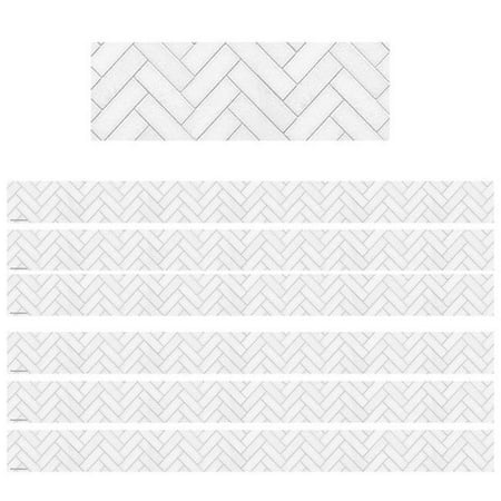 Herringbone Straight Border Trim, White - Pack of 6 | Walmart Canada