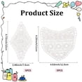 10Pcs 2 Styles Cotton Cord with Milk Silk Iron on/Sew on Patches Sewing ...