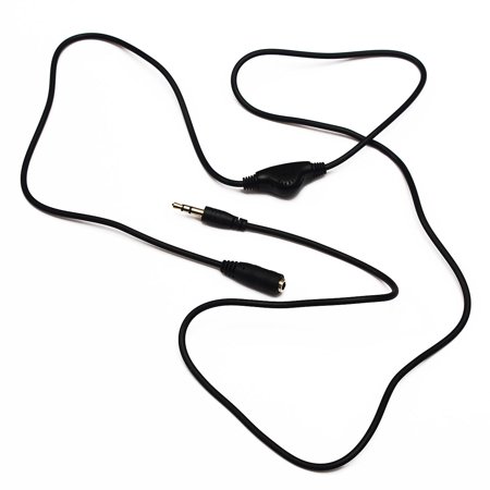 3.5mm Headphone Volume Control Extension Cord Cable Audio Stereo ...
