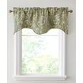 THD France Paisley Scalloped Blackout Valance - Single Window Valance ...