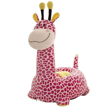Stuffed Animal Sofa Chair For Kids, Cute-panda(riding-giraffe-pink ...