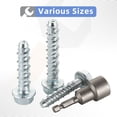 3/8" x 4" Zinc Plated Large Diameter Concrete Screw for Anchoring to ...