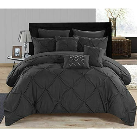 Chic Home Hannah Lit complet 8 pièces à volants et plissés, lit simple ...