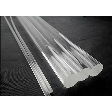 Clear Acrylic Solid Round Rod 9-Inchx0.1-Inch 3-Pack Transparent Clear ...