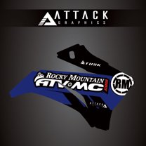 Attack Graphics 207-124-0005 Renegade Radiator Shroud Decal YZ Blue ...