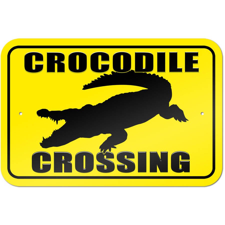 Crocodile Crossing Sign - Walmart.com - Walmart.com