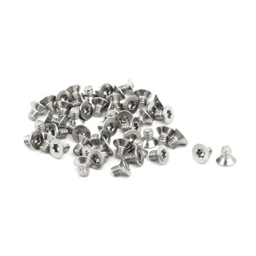 M2x3mm T6 304 Stainless Steel Flat Torx Head Screw 50pcs - Walmart.com