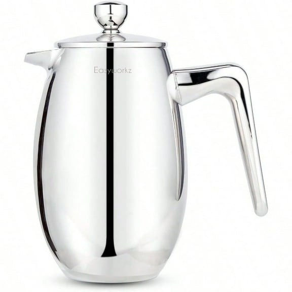 MIRA 34oz Travel French Press Coffee Maker, Double Wall Insulated ...