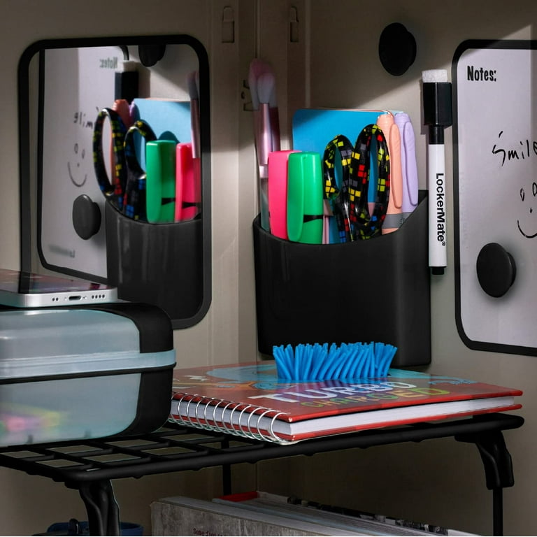 Locker Organizer Kit Svartur , Locker Shelf With Magnetic Locker Mirror ...